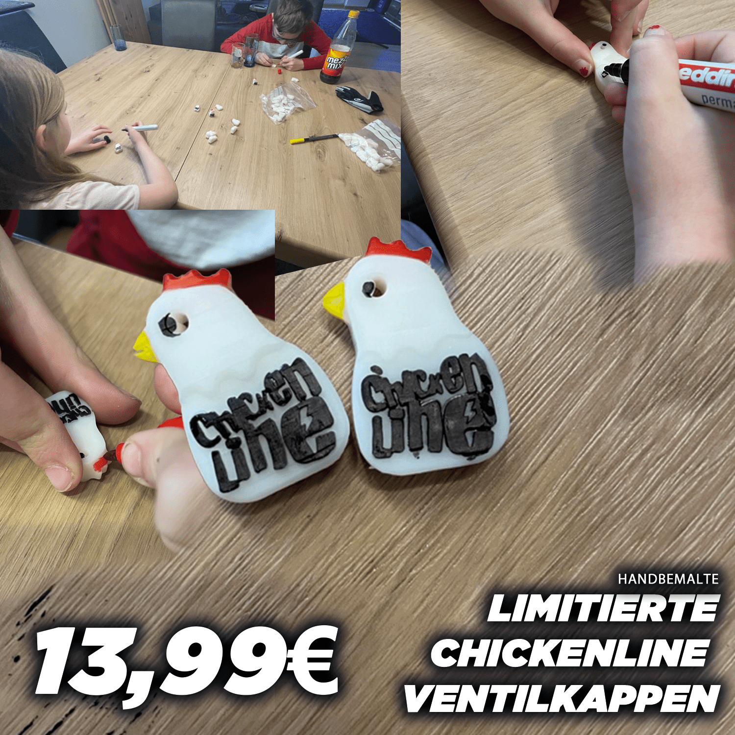 Limitierte Chickenline Ventilkappe - Handbemaltes Oster Spezial – Sons ...